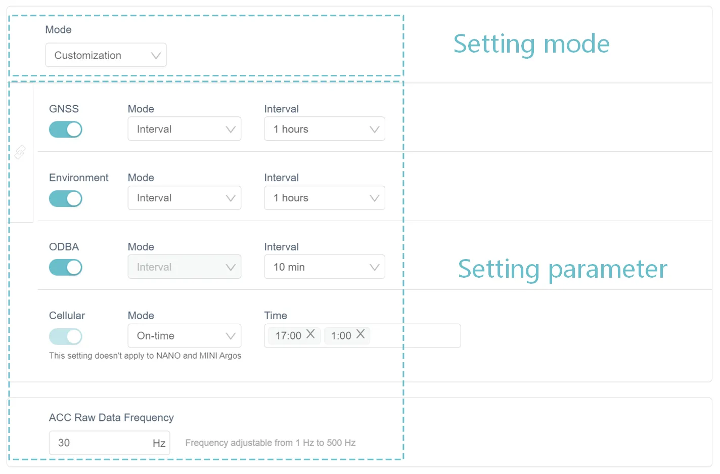 Setting Field Explanation | Help Center